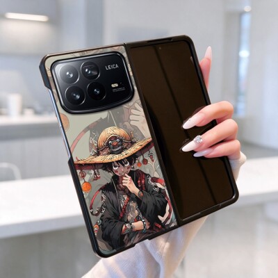新世界路飞适用小米MIXFold4手机壳高级皮革纹MIXFold3前框后壳分体式MIXFold2折叠屏MIXFold全包防摔保护套