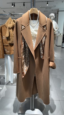 ROSEALYSSA若诗莉莎25冬羊绒西装领双面呢外套R5407-2702-7999