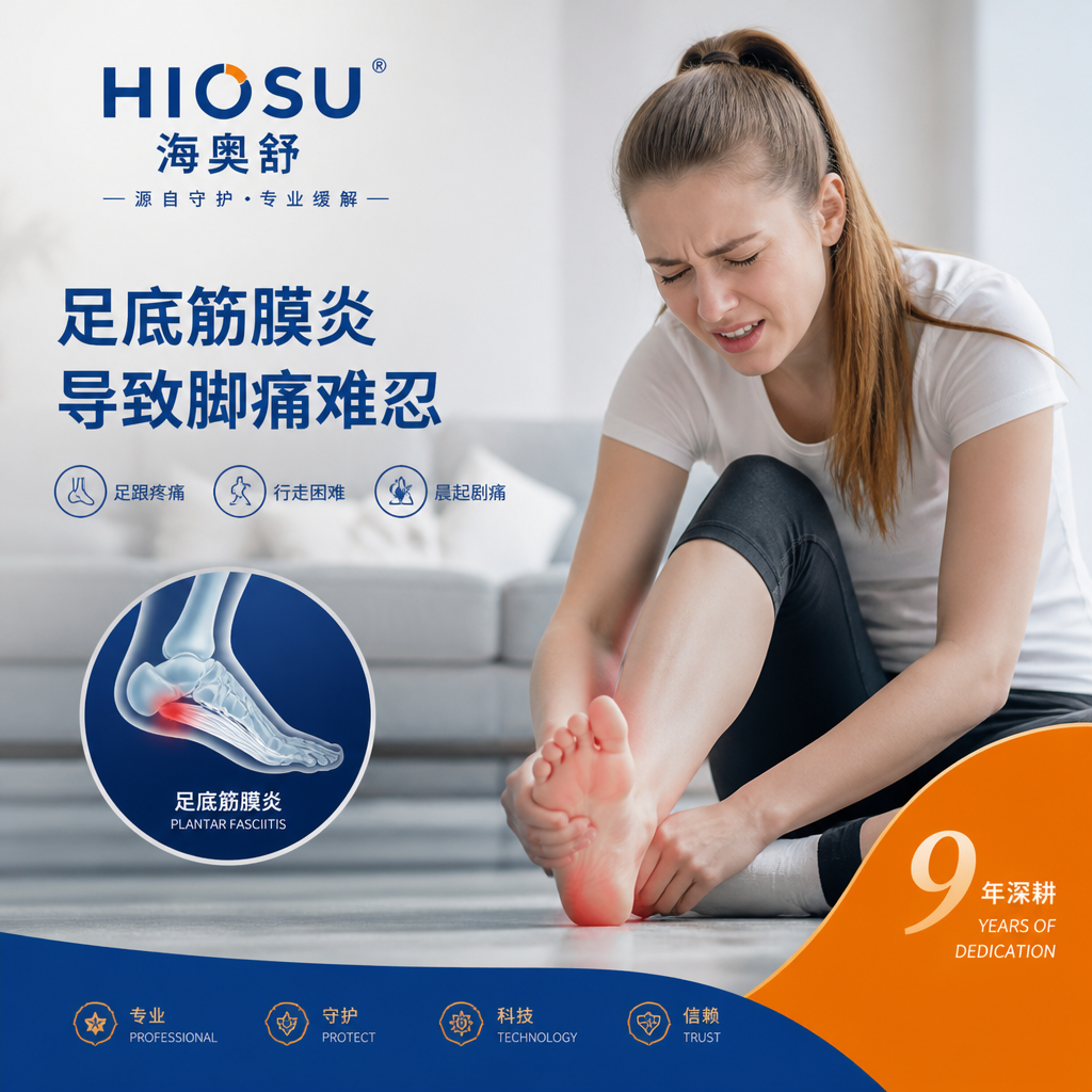 足底筋膜按摩器滚轮前后滚动按摩软硬适中康复护理健身器材
