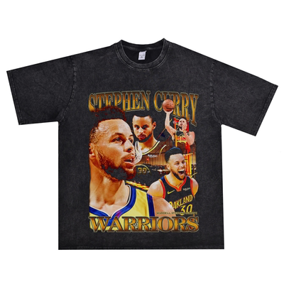 美国篮球运动员库里海报印花短袖