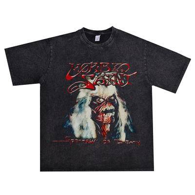 欧美激流重金属摇滚t乐队短袖