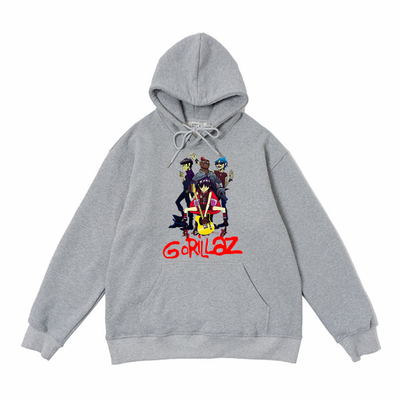 虚拟乐队Gorillaz吉米·何力特Jamie Hewlett摇滚卫衣男女外套