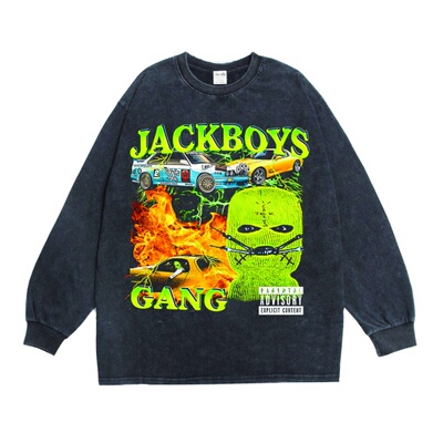 JACKBOYS长袖嘻哈T恤纯棉款