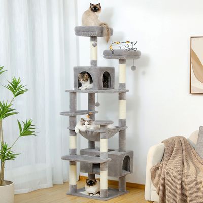 Large Cat e and Tower for Indoor Cats With Sisal-Covered