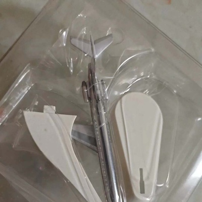 1比500彩盒飞机American Airlines AA NC809银色产品重量：0.120