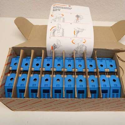 议价10x Weidmüller WDU 70/95 BL 1024680000 Durchgangsklemme