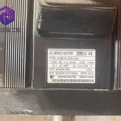 {议价}SGMGH-20ACA61安川伺服电机