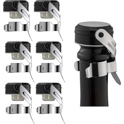 Champagne&Wine Bottle Stoppers Stainless Steel with Food Gra