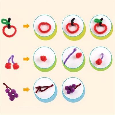 pcs chenille stems diy materials pipe cleaner children