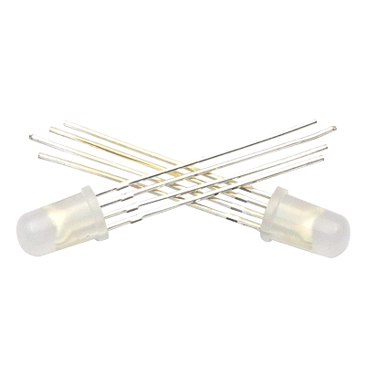 共阳5MM高亮全彩LED灯发光绿蓝三色二极管四脚红 RGB七彩灯 5个