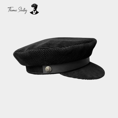 正品授权thomas灯芯绒保暖海军帽