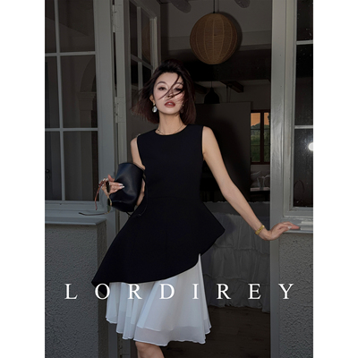 LORDIREY/【黑夜】2026夏新款出片漂亮衣服无袖T恤背心不规则上衣