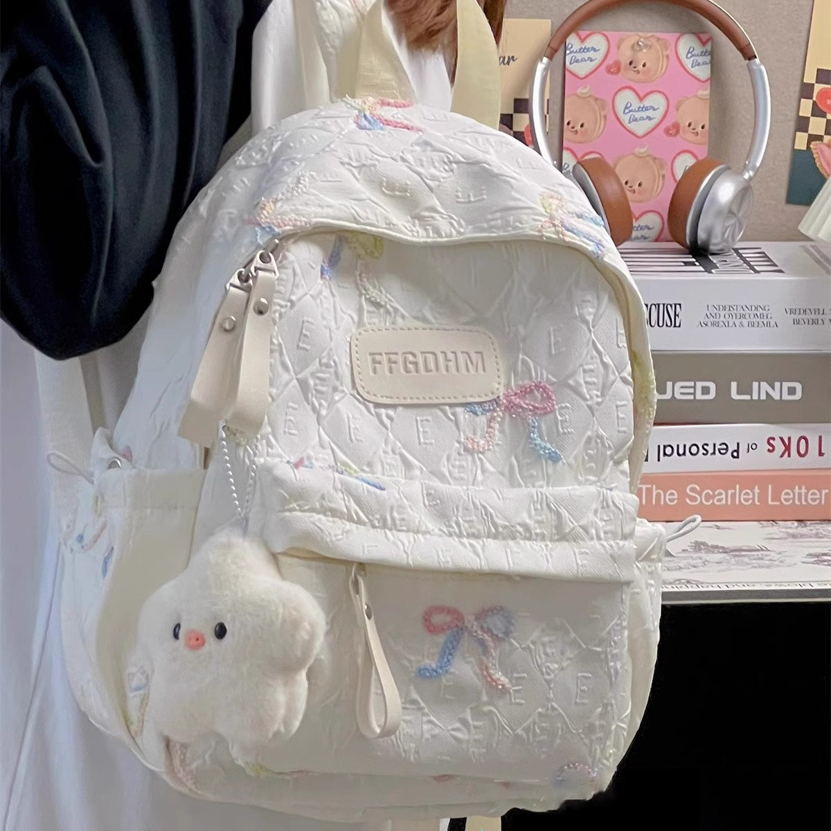 法国Colorin Kite书包小众设计高颜值日系百搭少女背包学生双肩包