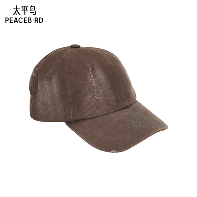 【商场同款】太平鸟棒球帽子女棕色新款复古时尚潮流A3YAF4189