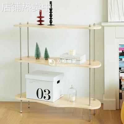 DIY置物架隔板波浪型收纳架多层客厅杂物整理架浴室卫生间置放架