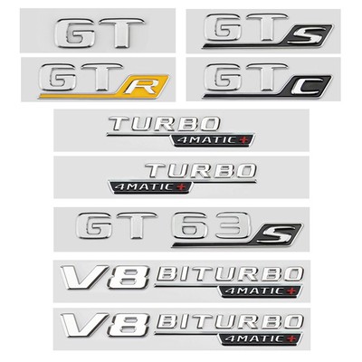 适用于奔驰GT车标GT43 GT50 GT53 GT63S GTRGTC GTS改装AMG后尾标