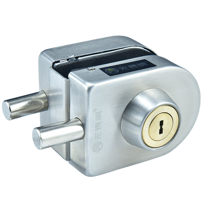 无畏惧全铜锁芯不锈钢玻璃门锁