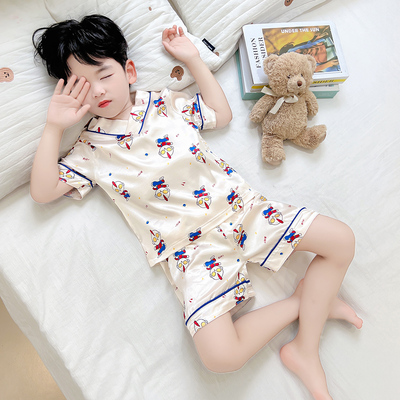 丝滑亲肤薄款~冰丝绸奥特曼夏季