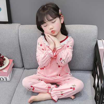 超丝滑透气薄款莫代尔~长袖樱桃