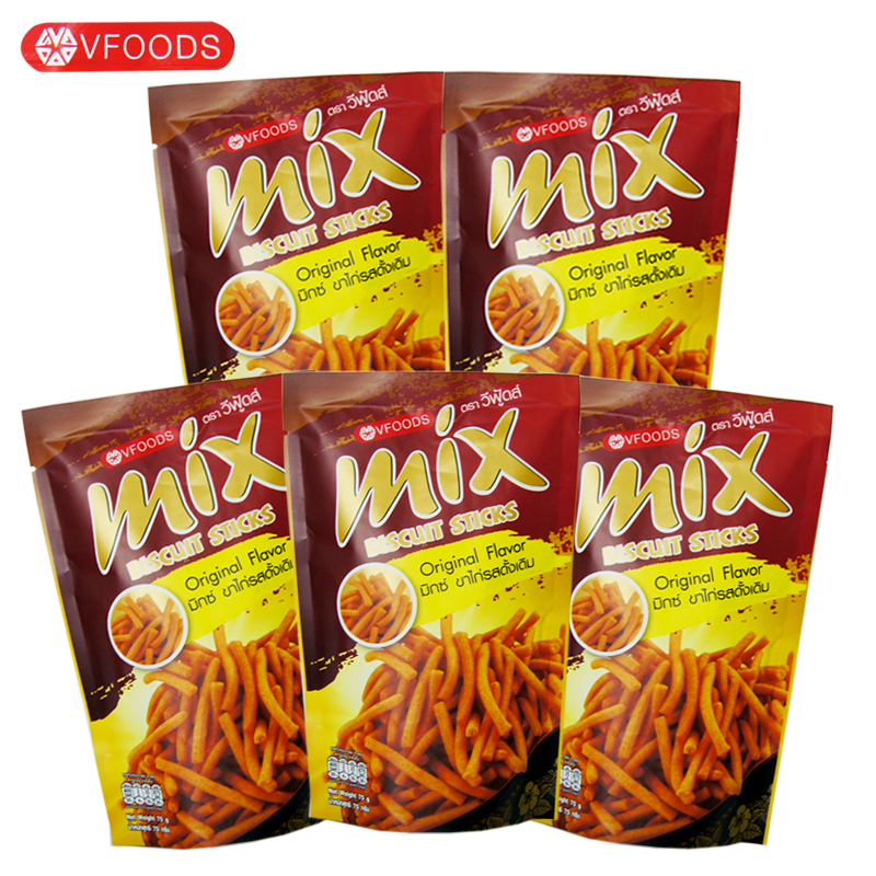 [顺丰包邮]VFOODS MIX 20袋原味脆脆条75g/袋泰国进口膨化零食_虎窝淘