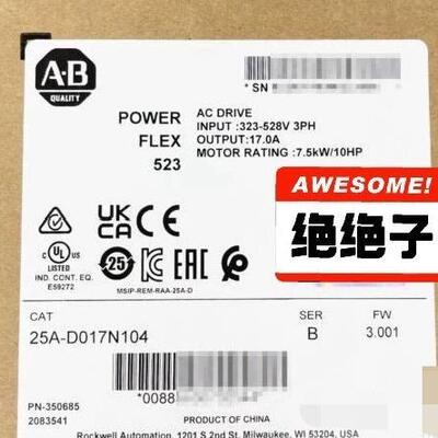 议价25A-D017N104 AB PowerFlex523交流变频器工控配件维修