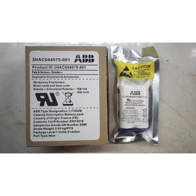 正品适用ABB电池 3HAC044075-001 IRB1410/140 3HAC044075-001/01