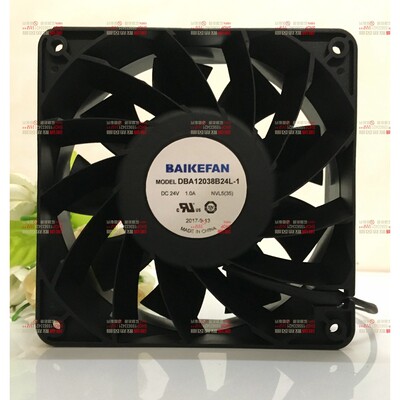 原装BAIKE DBA12038B24L-1 24V 1.0A 大风量双滚珠变频器散热风扇