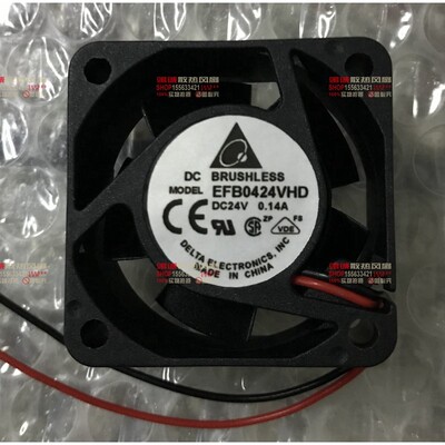 台达 EFB0424VHD 24V 0.14A 4CM 4020 2线变频器机柜小型散热风扇