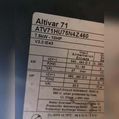 施耐德atv71hu75n4z atv61hu75n4z4 议价