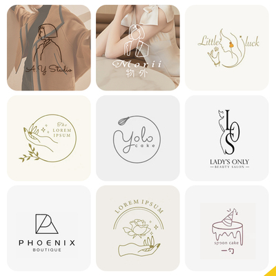 原创logo设计实体店图标标志设计精品女装鞋店服装店门头店名logo