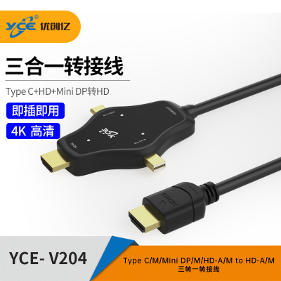 yce转接头minidp/hd/typec/dvi