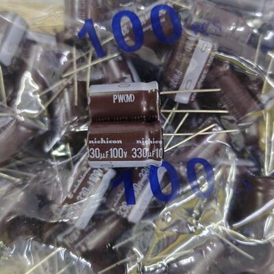 尼吉康nichicon电容 100v330uf 高频低阻