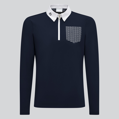 CT 男孩马术训练速干比赛短袖Jersey L/S Competition Zip