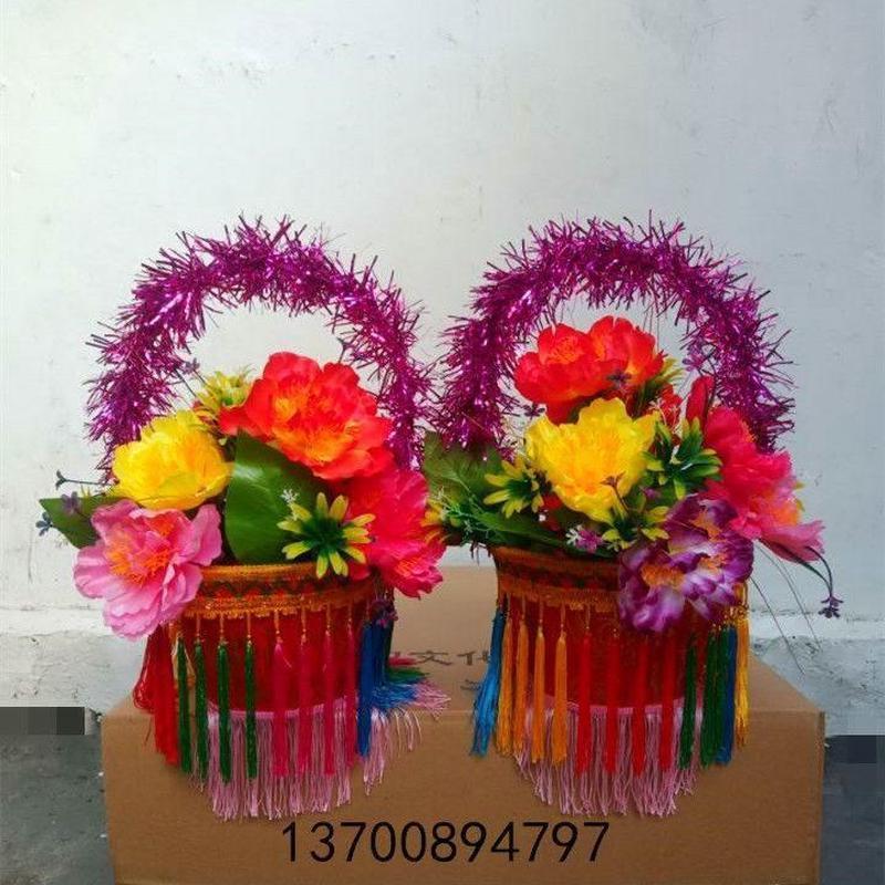 花篮道蹈戏剧花挑新款花篮舞秧歌篮具篮道具花回18072娘家花花送