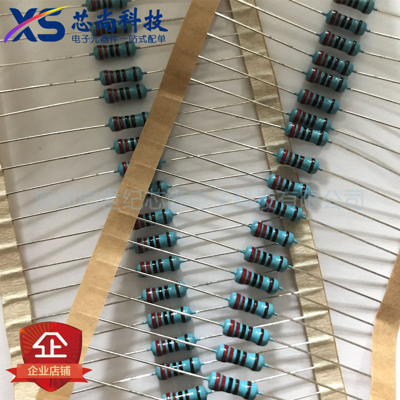 5色环金属膜电阻1/2W 2.2K 22K 220K 精度1% 0.5W 50只装_虎窝淘