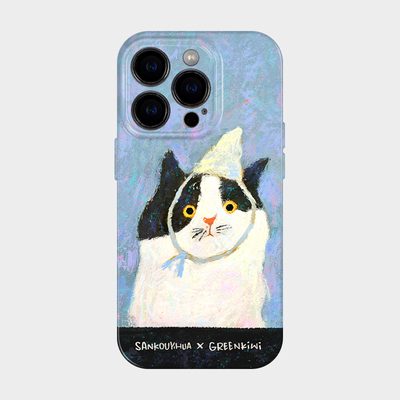 呆呆咪可爱搞怪小狸猫手机壳