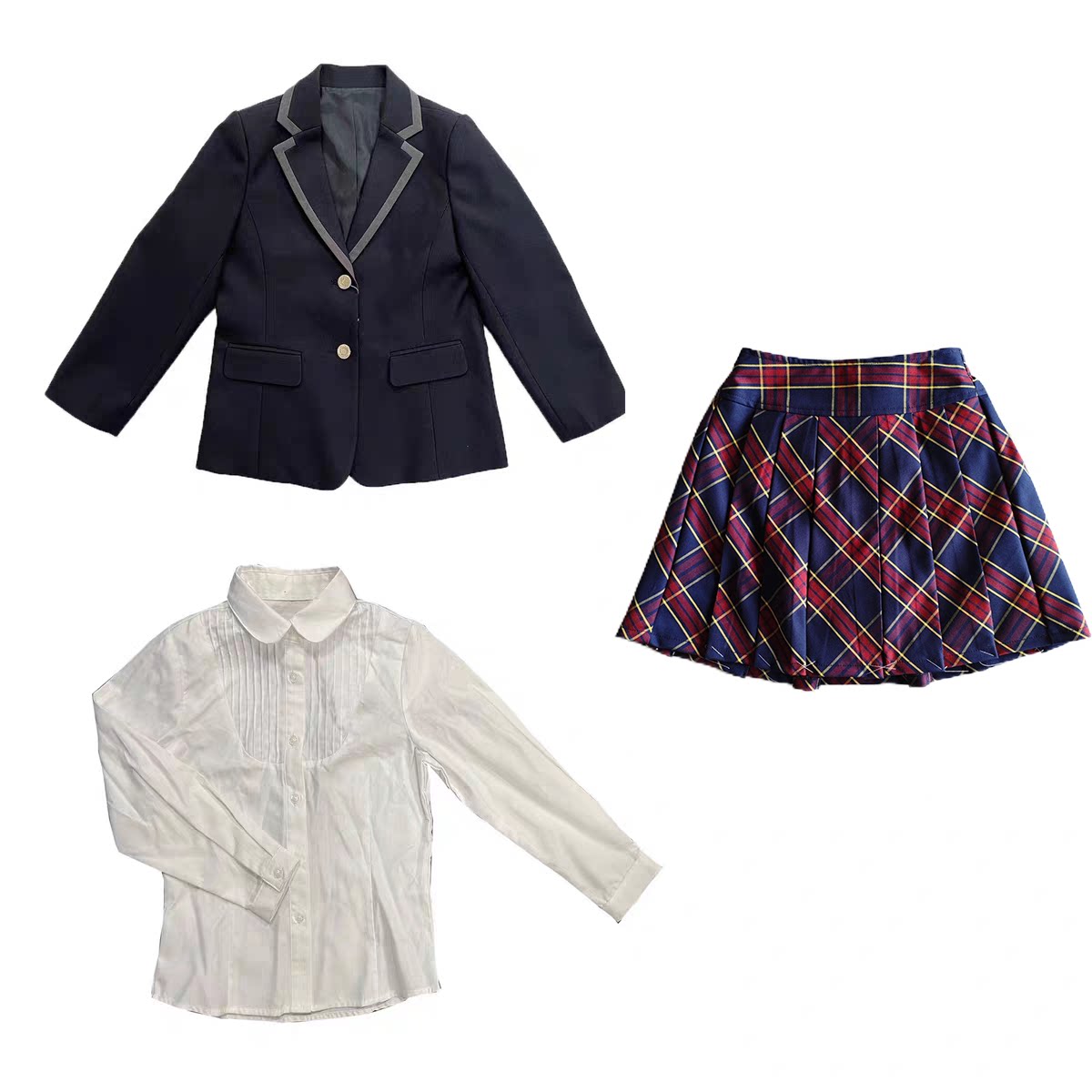 【海曙松永服饰第三外国语小学部】女 西服 西裙长袖衬衫 61005/A