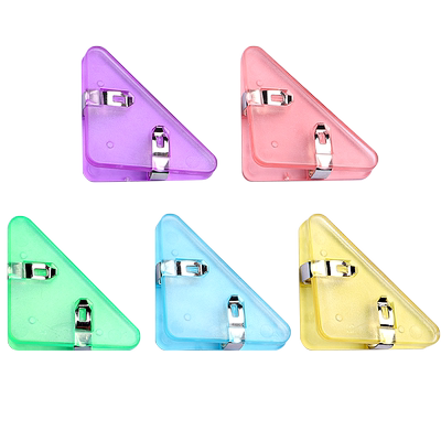 学得乐三角文件夹透明边角夹