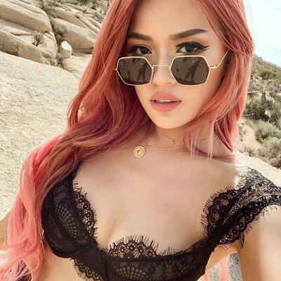Fashion Small Frame Square Sunglasses Woman Brand Designer M