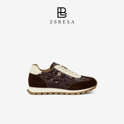 ZSBELLA小众设计师款手抓羊皮阿甘鞋