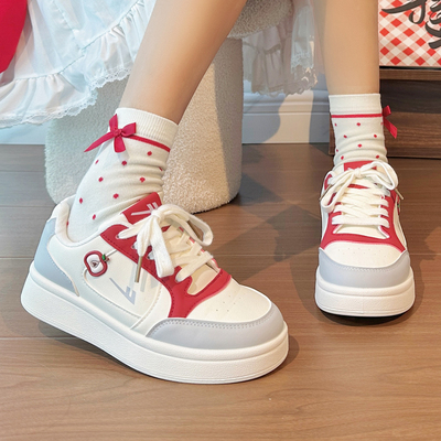 回力红苹果小白鞋女秋季2025爆款