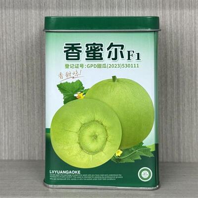 香蜜尔甜翠宝336甜瓜种子高青皮肉厚细嫩多汁香瓜种籽
