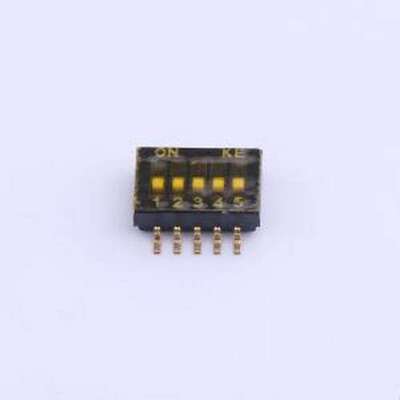 DSHP05TSGET 拨码开关 1.27mm 5位贴片拨码开关(S脚) SMD-10P,5.4