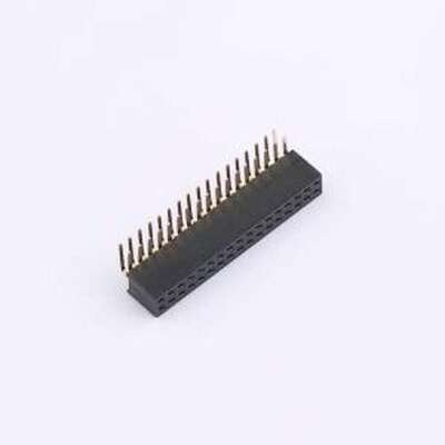 X1321FR-2x17-C43D24 排母 间距:1.27mm 2x17P 弯插 弯插,P=1.27m