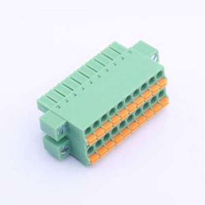 KF2EDGKNHM-3.5-2*10P 插拔式接线端子 螺丝固定 3.5mm P=3.5mm