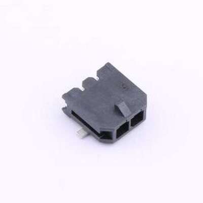 HC-MX3.0-2AWT-05 线对板针座 1x2P 间距:3mm 卧贴 黑色 SMD,P=3m