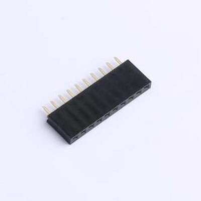 CSHA101-1002A001A1AA 排母 1x10P 间距:2.54mm 直插 插件,P=2.54