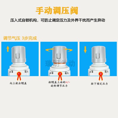 SMC型气动调压阀气压可调式AR2000-02减压气体ARK3000-03AR4000-0
