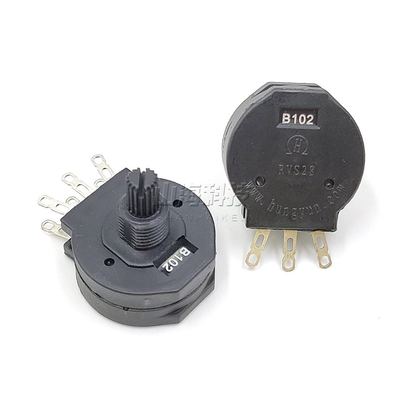 电焊机电流推力调节电位器RVS28 B102/B472/B103/B224/B502/B223_虎窝淘