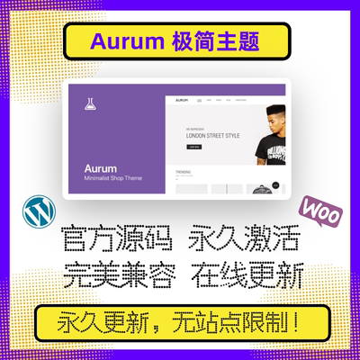Aurum 主题 WP极简主题 高性能主题 珠宝首饰 电商博客 通用主题